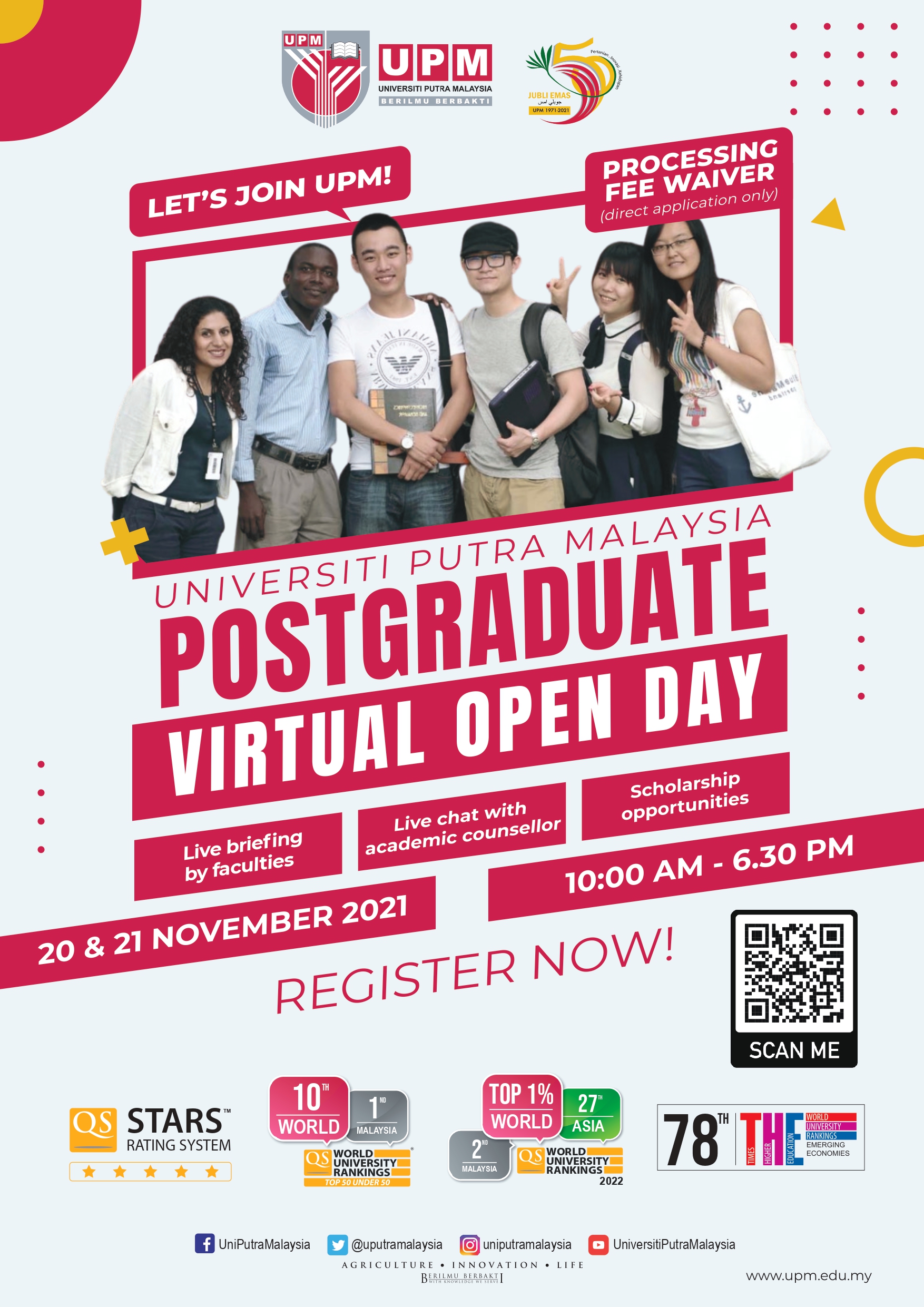 PROGRAM UPM POSTGRADUATE VIRTUAL OPEN DAY 2021